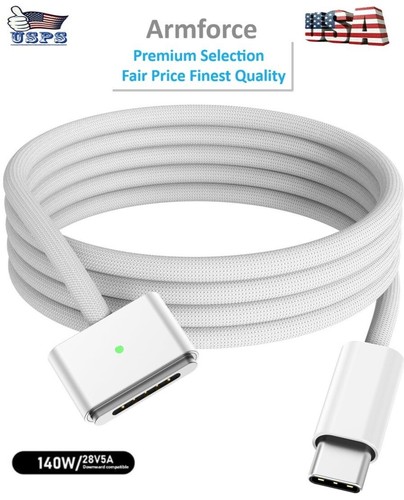 USB C Magsafe 3 Charging Cable Wire 6.5Ft 140w Power Cord For MacBook ...