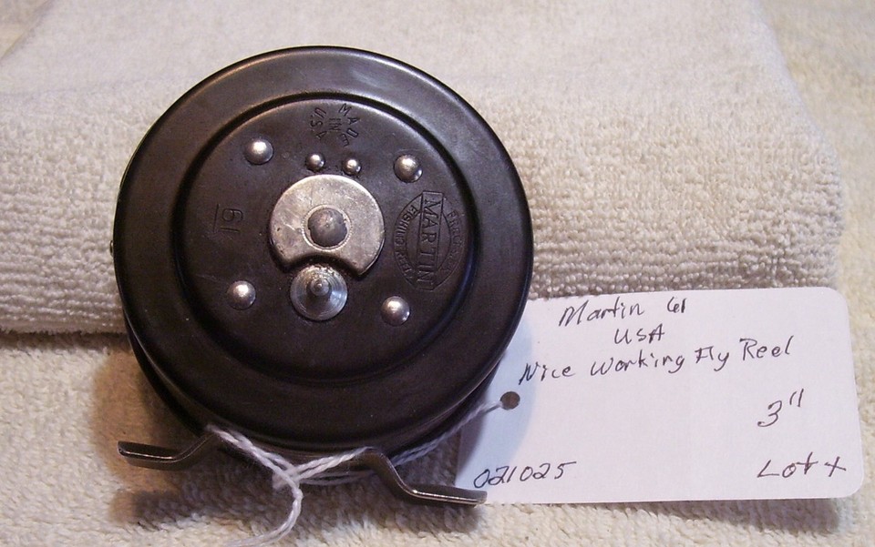 021025 VINTAGE MARTIN 61 FLY REEL SEE REEL TAG loT X | eBay