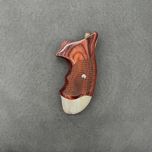 KIMBER K6S DASA GRIPS Checkered Diamond Wood Grip Combat Grip | eBay