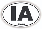 Iowa Oval Vinyl Decal Sticker State Car Diesel Truck Home IA USA ...