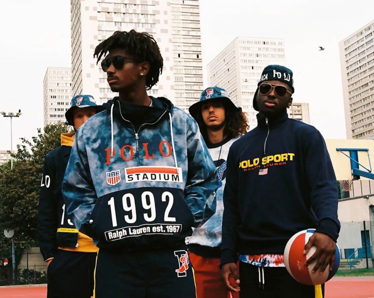 Limited Polo Ralph Lauren Indigo 1992 Stadium P Wing Jacket Limited Polo Ralph Lauren Indigo 1992 Stadium P Wing Jacket