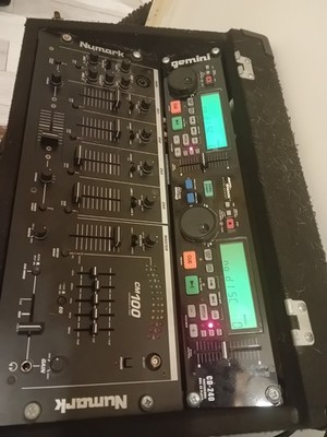 Gemini CD-240 Professional Dual CD Player & Numark CM100 19 Mixer DJ ...