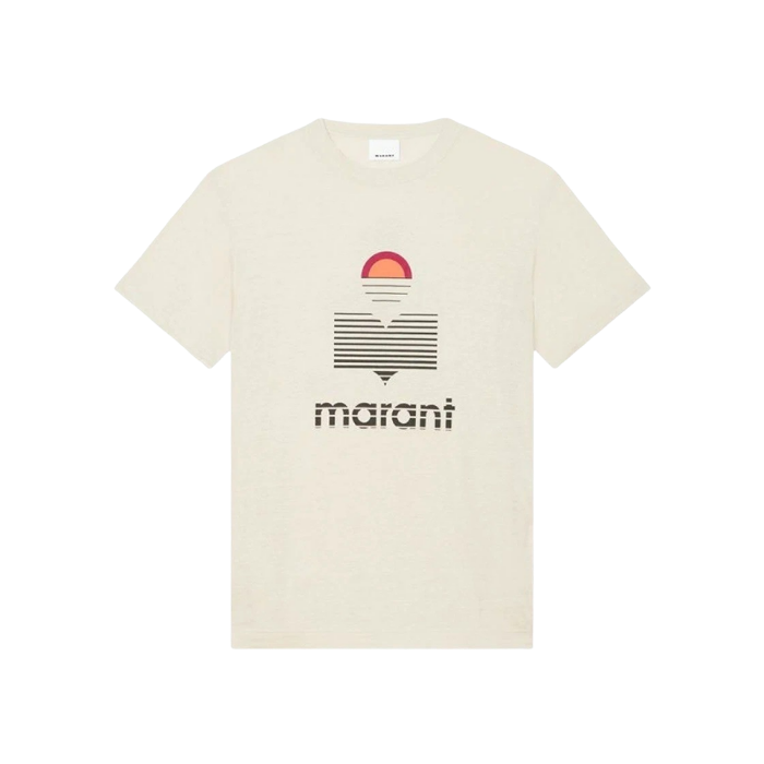 Isabel Marant Karman Logo T-Shirt Ecru 24SS Official | eBay