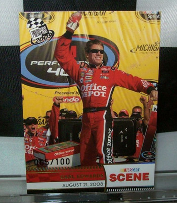 CARL EDWARDS #78 2009 PRESS PASS RACING NASCAR NUMBERED CARD 005/100 ...