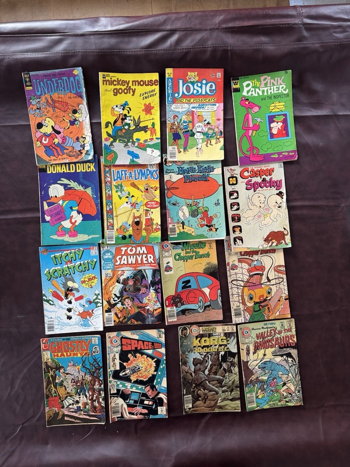 Vintage Comic Lot 16, Low Grade, Read Description, Disney, Casper ...