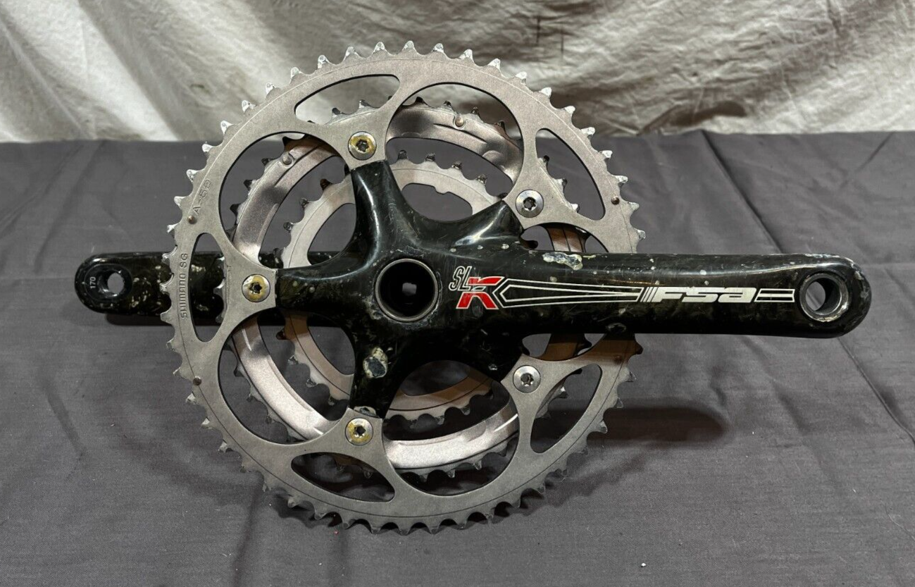 FSA SL-K 170mm 52/42/30 Carbon Road Bike Triple Crankset Aluminum ...