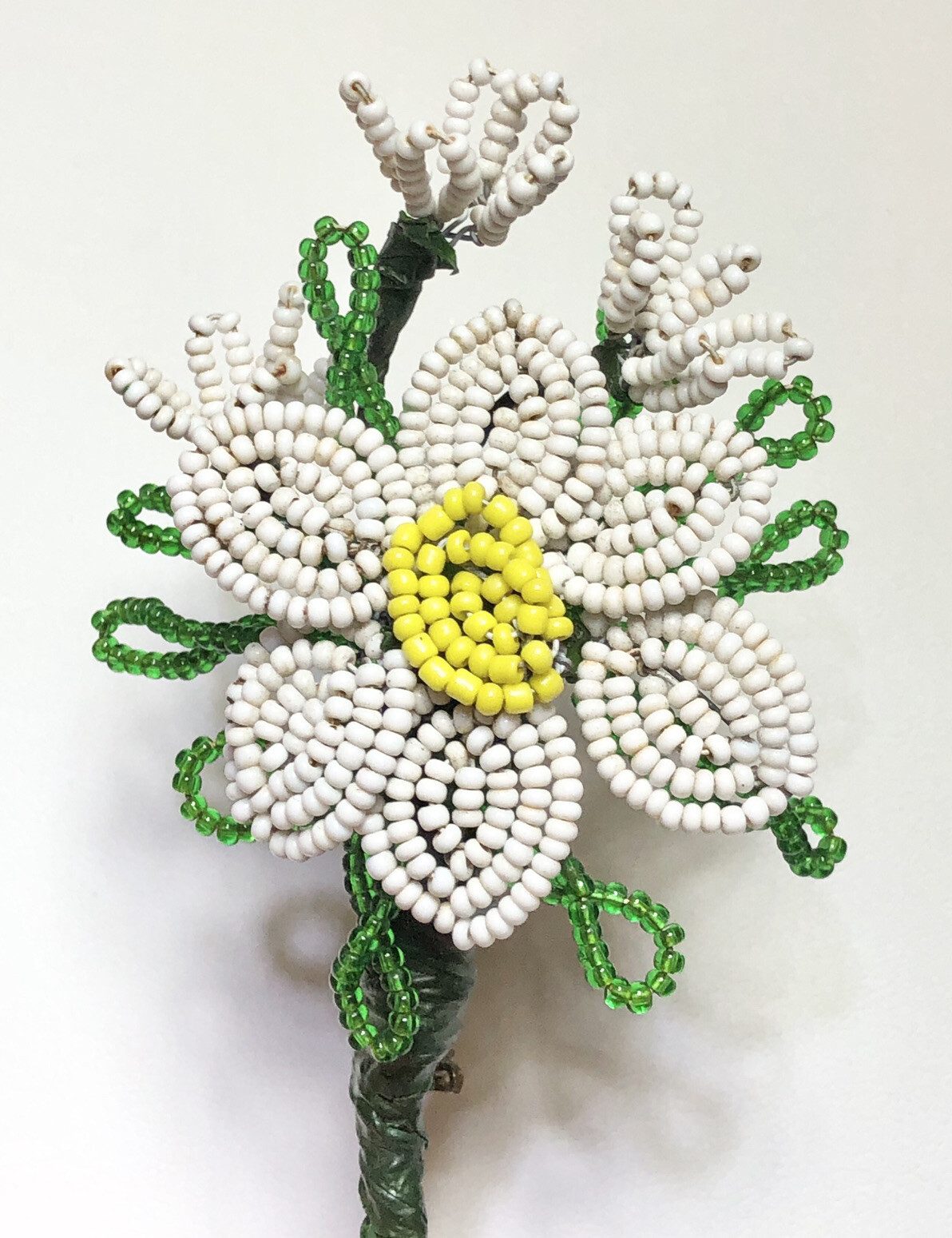 Hand wired Seed Bead Floral Flower Bouquet Beaded Vintage Pin Brooch | eBay
