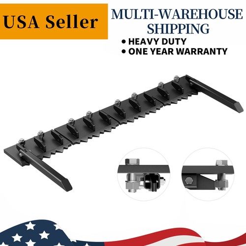 49.5" Removable Bucket Tooth Kit Tooth Bar for Loader Tractor Bolt On ...
