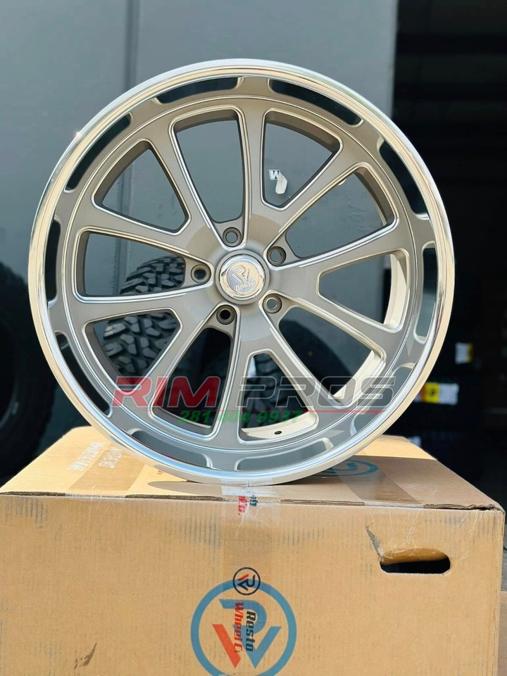 4 NEW 22" 22X8.5 22X10.5 RESTO WHEELS RIM 5X127 OBS CHEVY C-10 GMC ...