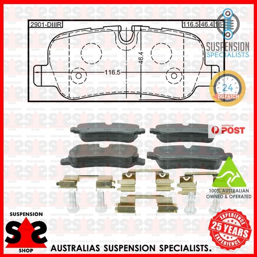 Rear Axle Brake Pad Set, Disc Brake Suit LAND ROVER Discovery Iv (L319 ...