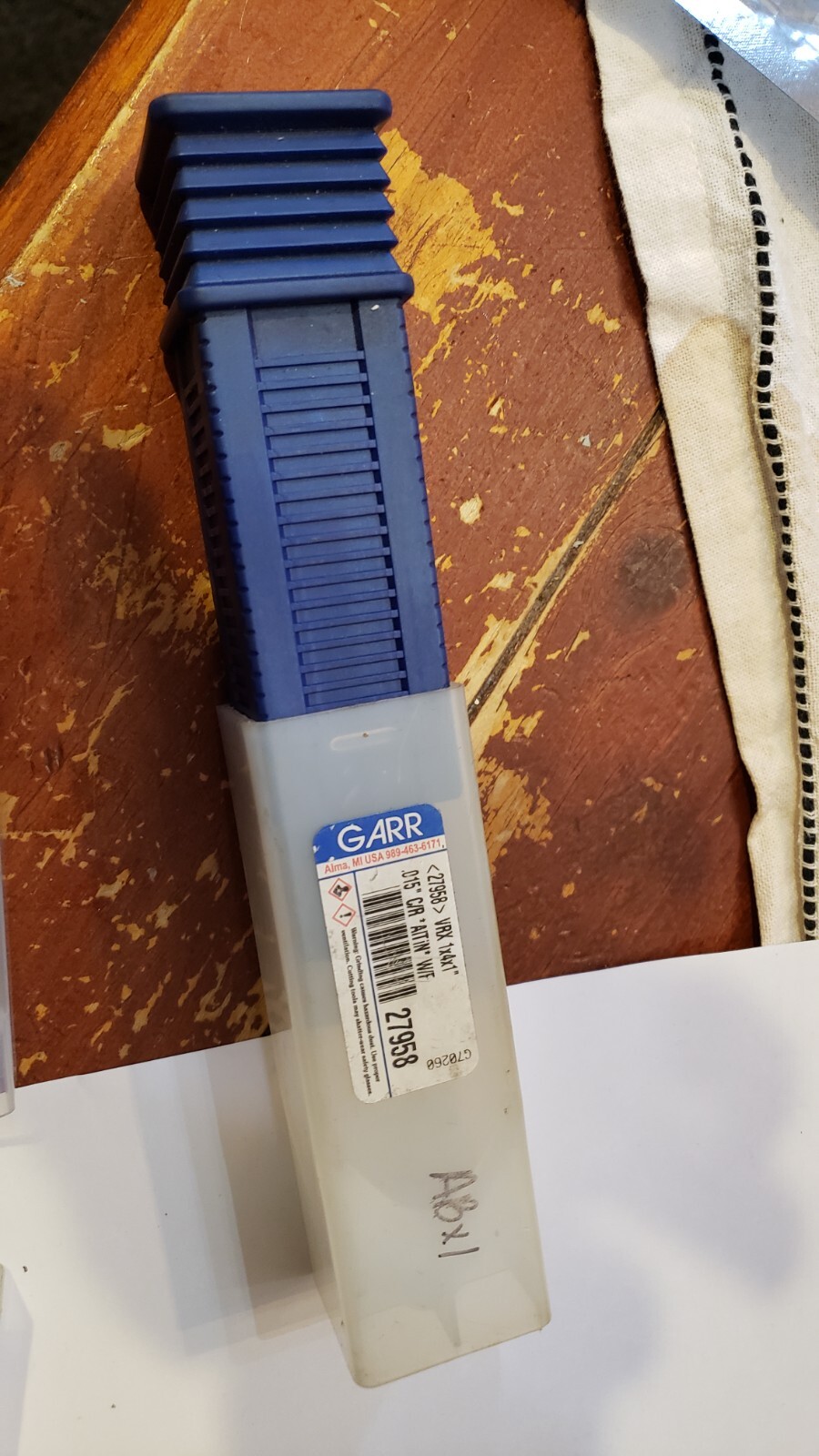 GARR TOOL Center Cut Corner Finish 4-Flute 1" x 1" x 4" Carbide EM VRX ...