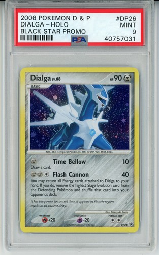2008 POKEMON BLACK STAR PROMO DIALGA #DP26 HOLO FOIL PSA 9 MINT ...