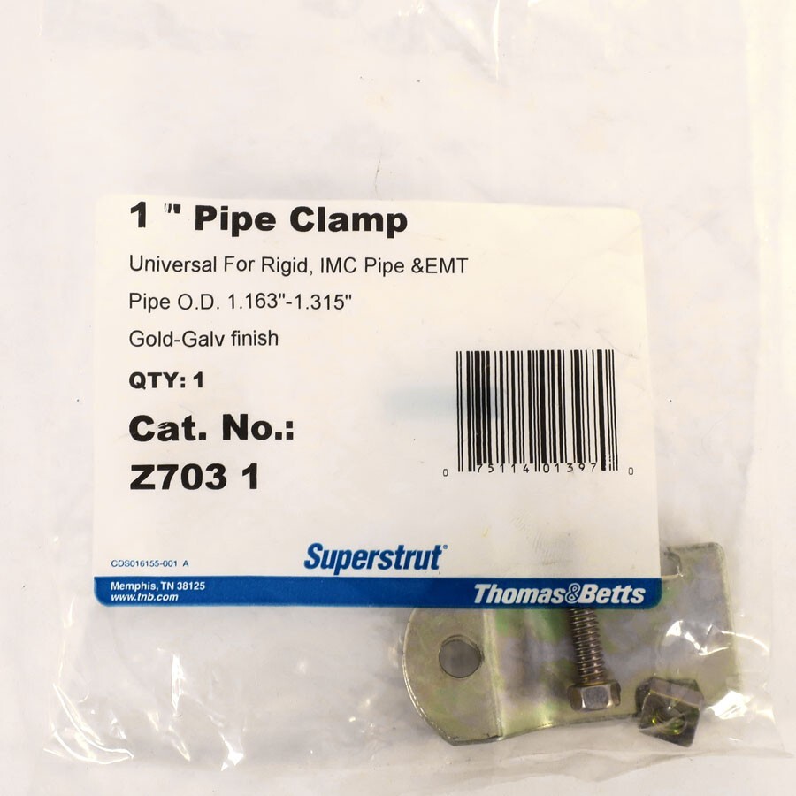 Thomas & Betts Superstrut 1'' Pipe Clamp Z703 1 (Lot of 14) | eBay