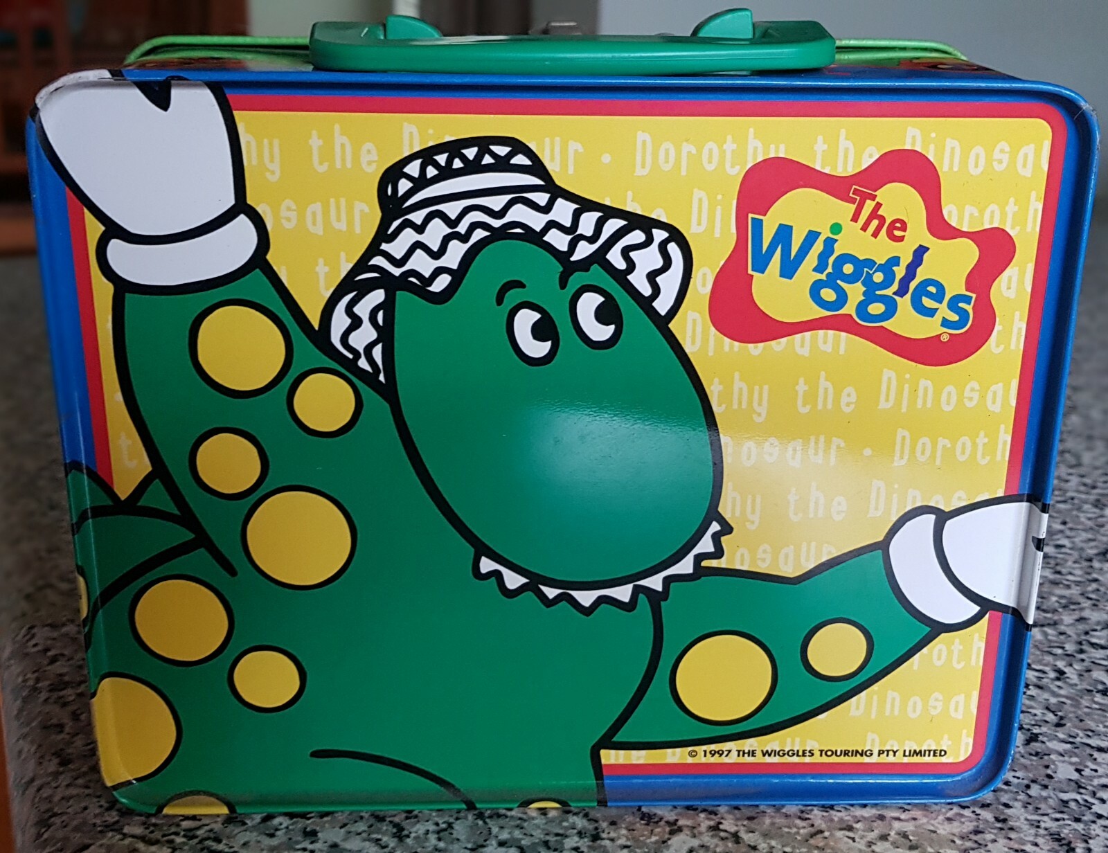 The Wiggles tin lunch box with Dorothy The Dinosaur and rest of gang | eBay