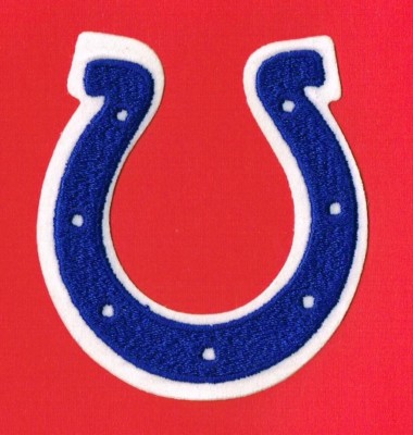 BALTIMORE - INDIANAPOLIS COLTS NFL Football Horseshoe EMBROIDERED PATCH ...
