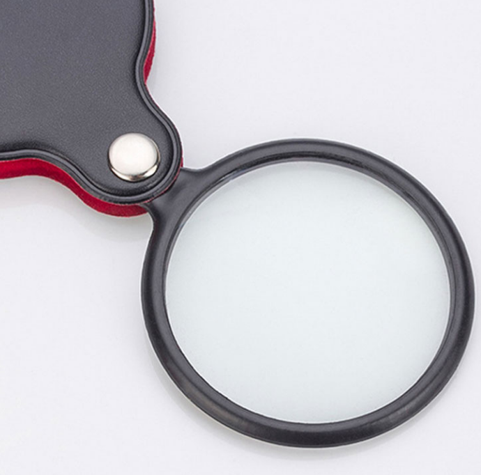 Mini Pocket Magnifier 6X 60mm Folding Jewelry Magnifier Magnifying Eye ...