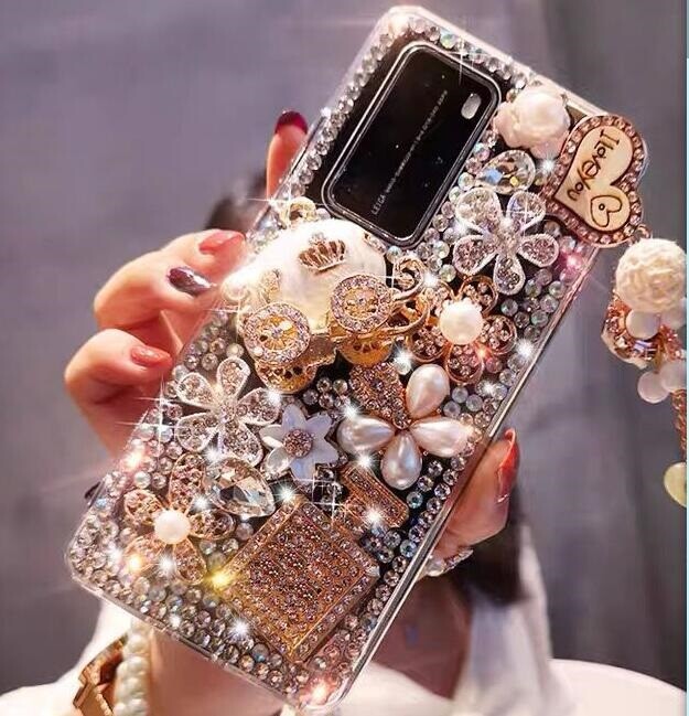 For Samsung Galaxy S25/S24 Ultra/S22/S23 FE 5G Phone Case Bling Glitter ...
