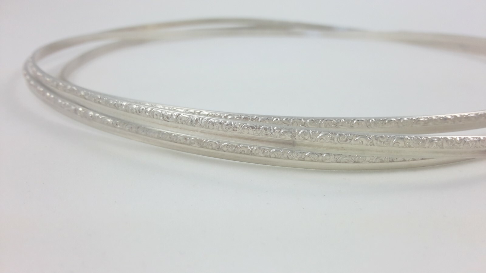 925 Sterling Silver Stepped Bezel Wire Swirl Fancy Pattern Jewelry ...