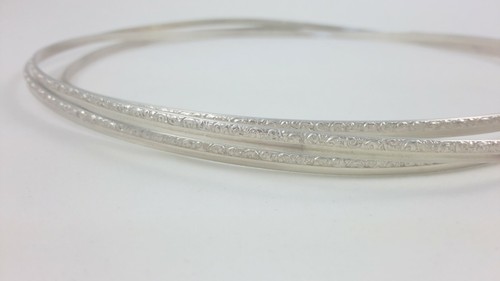 925 Sterling Silver Stepped Bezel Wire Swirl Fancy Pattern Jewelry ...