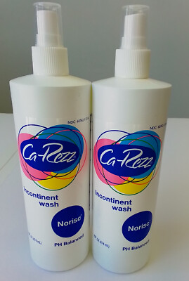 2 New 16 oz. Ca-Rezz Incontinent Spray Wash Norisc PH Balanced EXP 09/ ...