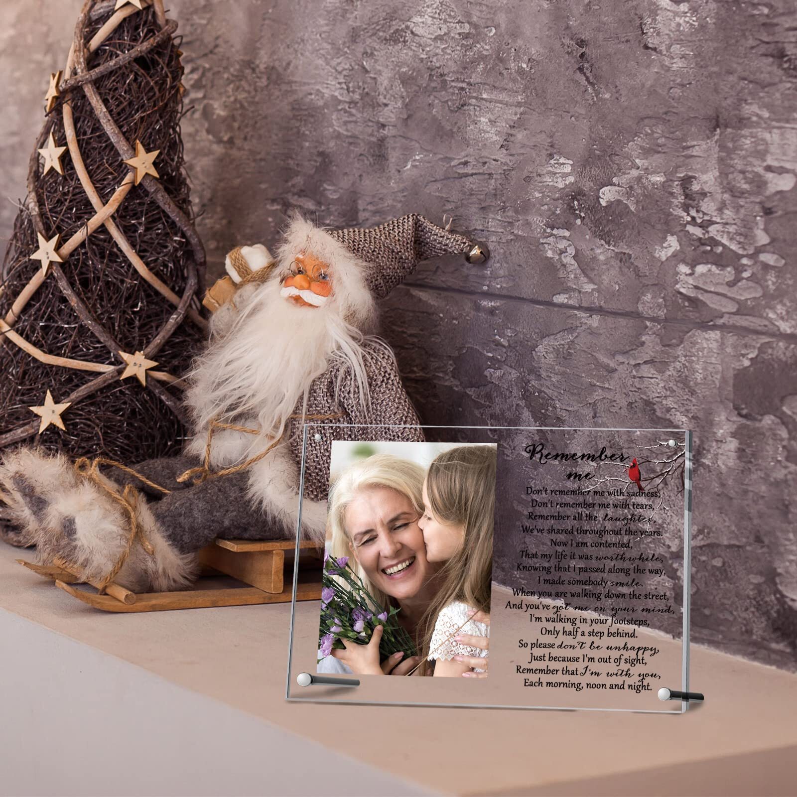 Roowest 1 Pcs Cardinal Memorial Picture Frame Sympathy Gifts for Loss ...