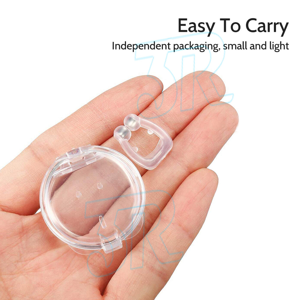 2Pack Clipple Silicone Magnetic Anti Snore Stop Snoring Nose Clip Sleep ...
