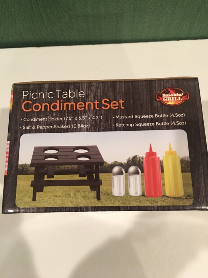 Picnic table condiment set | eBay