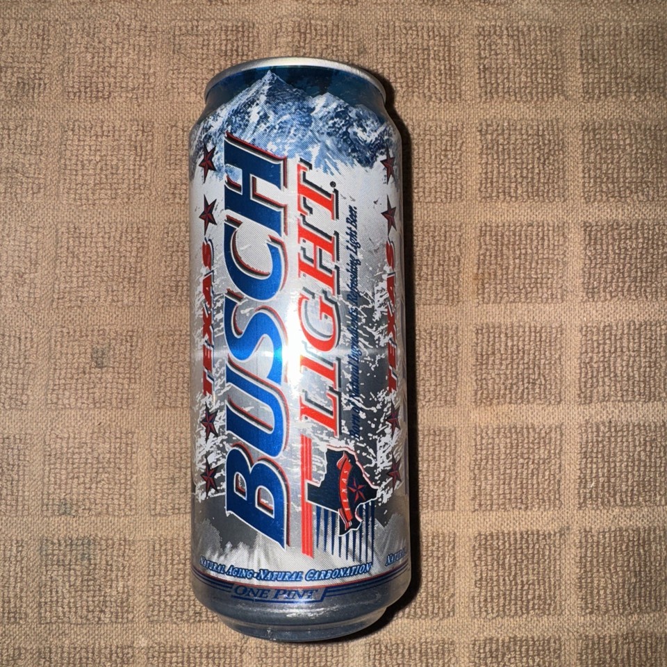 Collectible Busch Light Texas 16 Oz Beer Can 05JUL00 Unique BLUE Ice ...