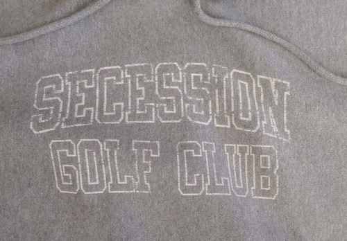 Rare Secession Golf Club Hoodie Sweatshirt Men's Medium Grey | eBay