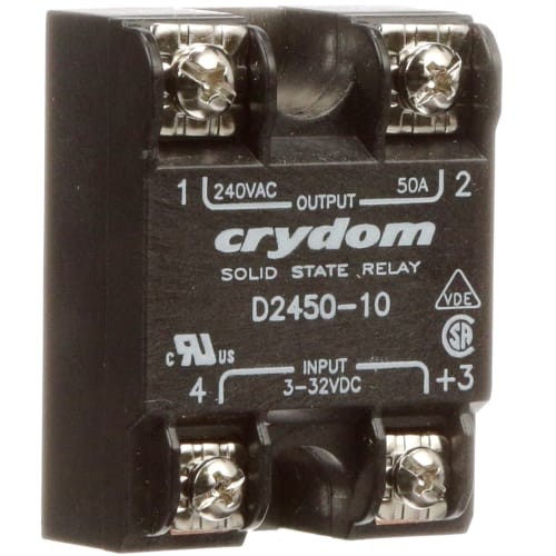1PC Crydom Inc D2450-10 Relay,Solid State,SPST-NO,Cur-Rtg. 50A,Vol-Rtg ...