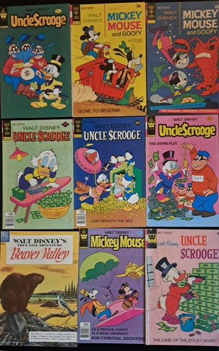 Lot of 20 Walt Disney Comic Books - 1955 1960s 1970s to 1971 - Mickey ...