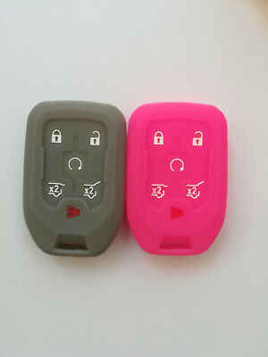 Qty(2) Fob Key Cover for 2015-2019 Chevy Tahoe Suburban HYQ1AA 13580802 ...