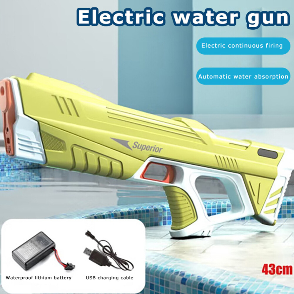 Electric Water Gun High-Pressure Squirt Blaster Soaker Summer Outdoor ...