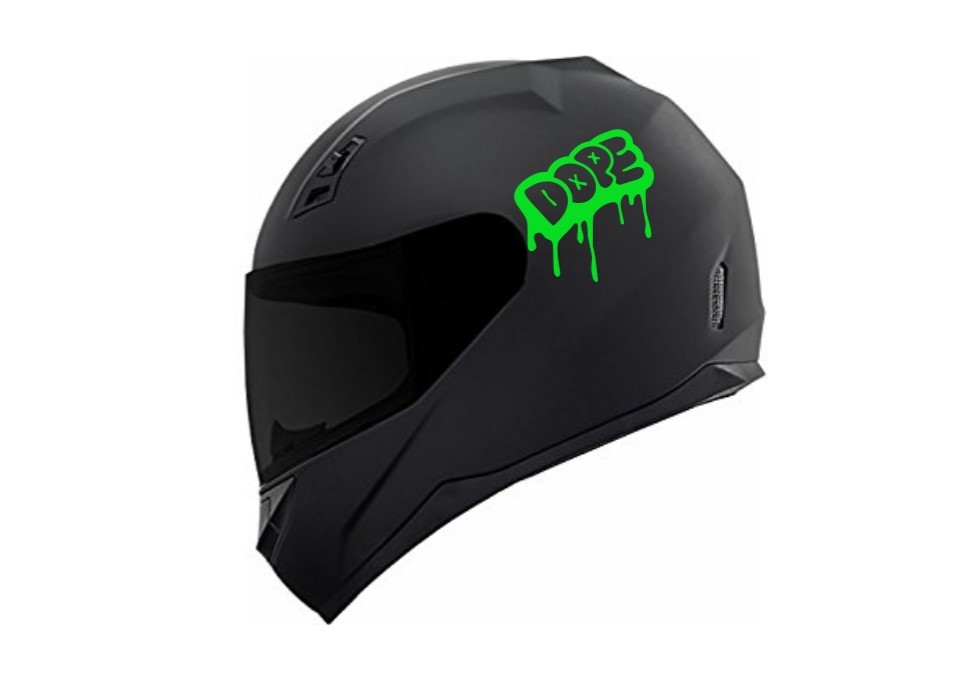 Dope helmet decals (2X) Motorcycle helmet decal, Sticker Fits Honda ...