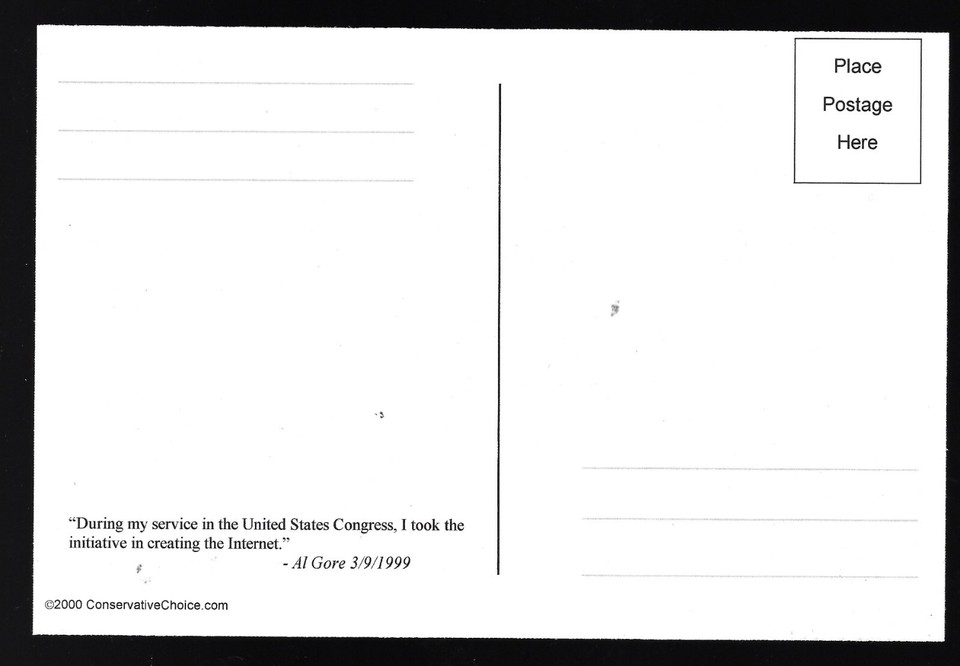 Post-2000 Election Fake Florida Example Ballot Postcard How to Vote for ...