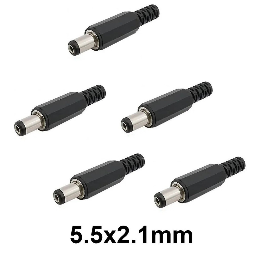 DC Power Plug 3.5 x 1.35 mm 4.0 1.7 4.8 5.5 2.1 2.5 6.5 4.4 Male DIY ...