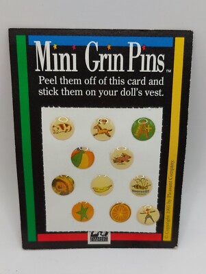 Vintage 1995 American Girl Doll Mini Grin Pins Card Pleasant Company | eBay