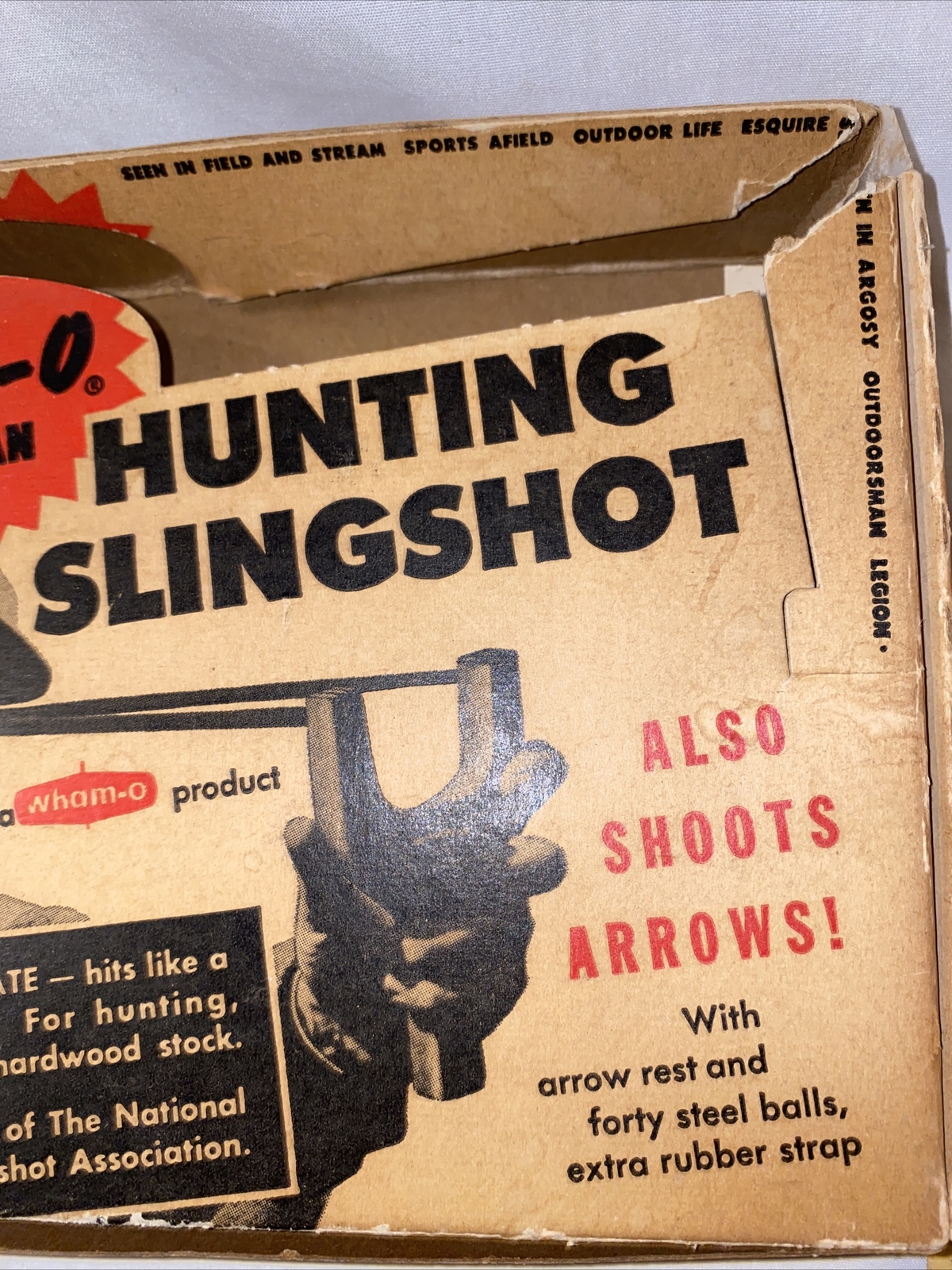 Vintage 1950's Wham-O Sportsman Slingshot w/Die-Cut Display Box | eBay