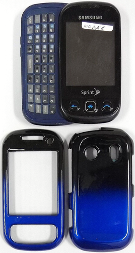 Samsung Seek SPH-M350 - Black and Blue ( Sprint ) Cellular Slider Phone ...