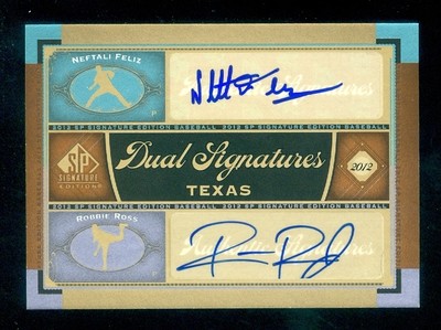 2012 Upper Deck SP Signature Edition Dual Autograph Neftali Feliz ...