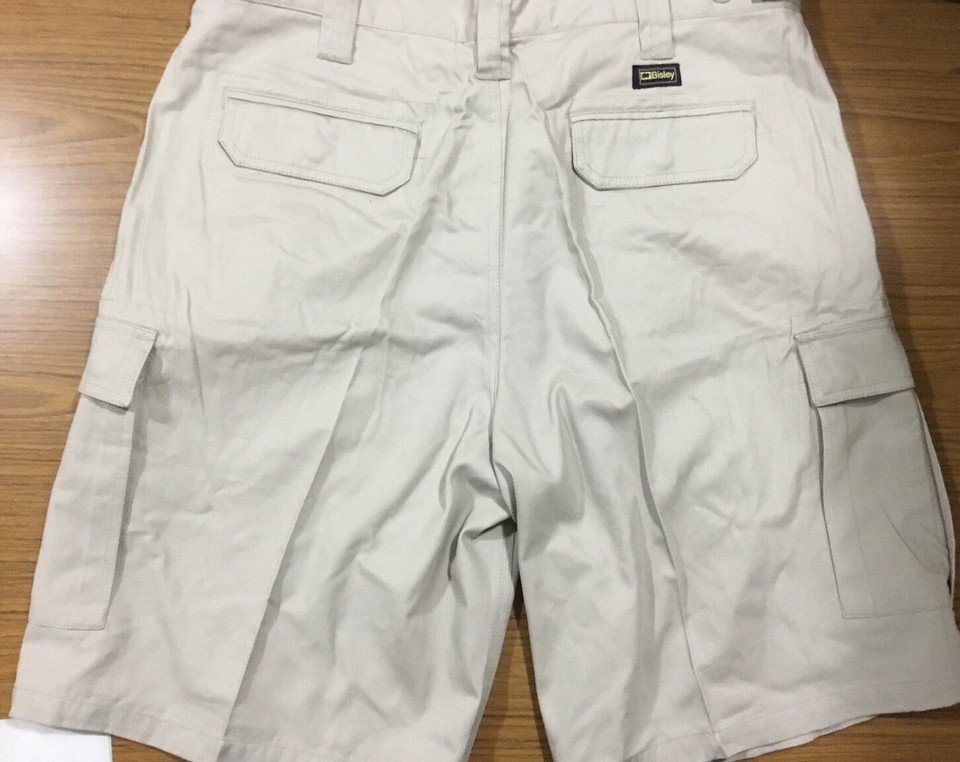 Bisley Cargo Work Short Casual Natural Cotton Size 97cm Ex-sample ...