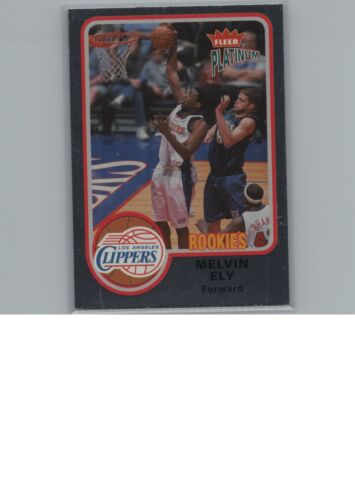 2002-03 Fleer Platinum MELVIN ELY RC FINISH PARALLEL #181 CLIPPERS /100 ...