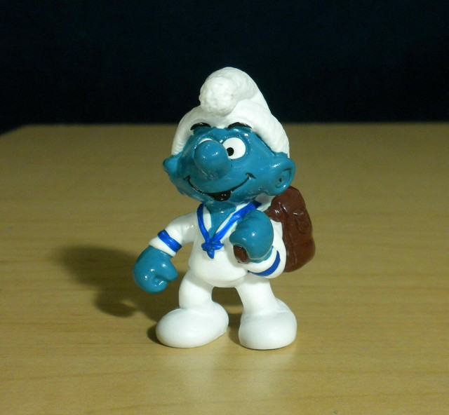Smurfs Sailor Navy Smurf 20185 Military Figure 1985 Vintage Schleich ...