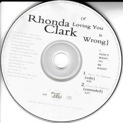 Rhonda Clark: If Loving You Is Wrong I Don't Want To Right PROMO MUSIC ...