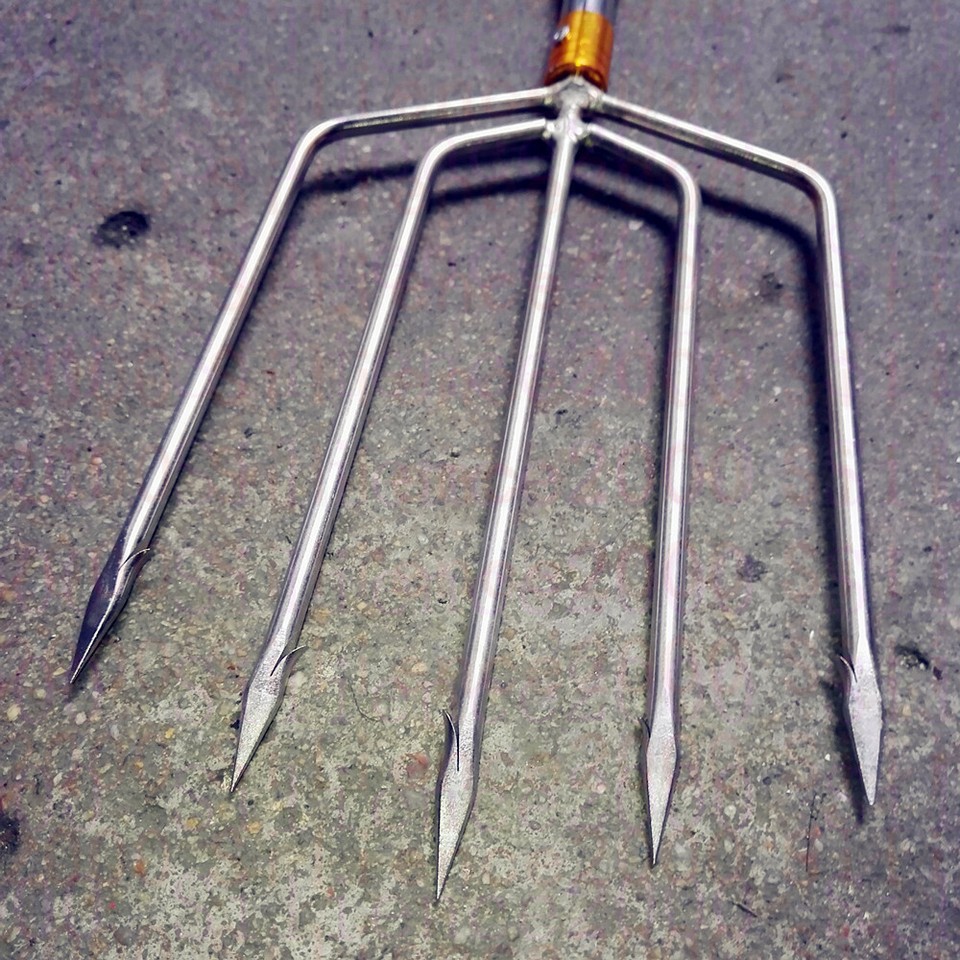 7 / 5 / Single Prong Harpoons M8 Spear Rod Gun Gig Fish Frog Salmon Eel ...