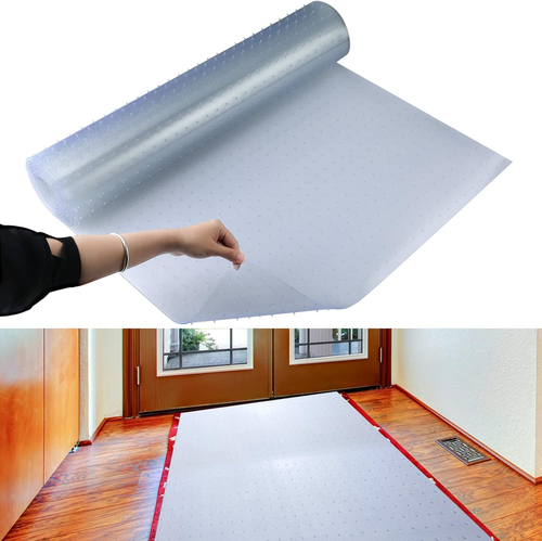 9.8 Ft Long X 26.9 in Wide Plastic Runners to Protect Carpet, Clear ...