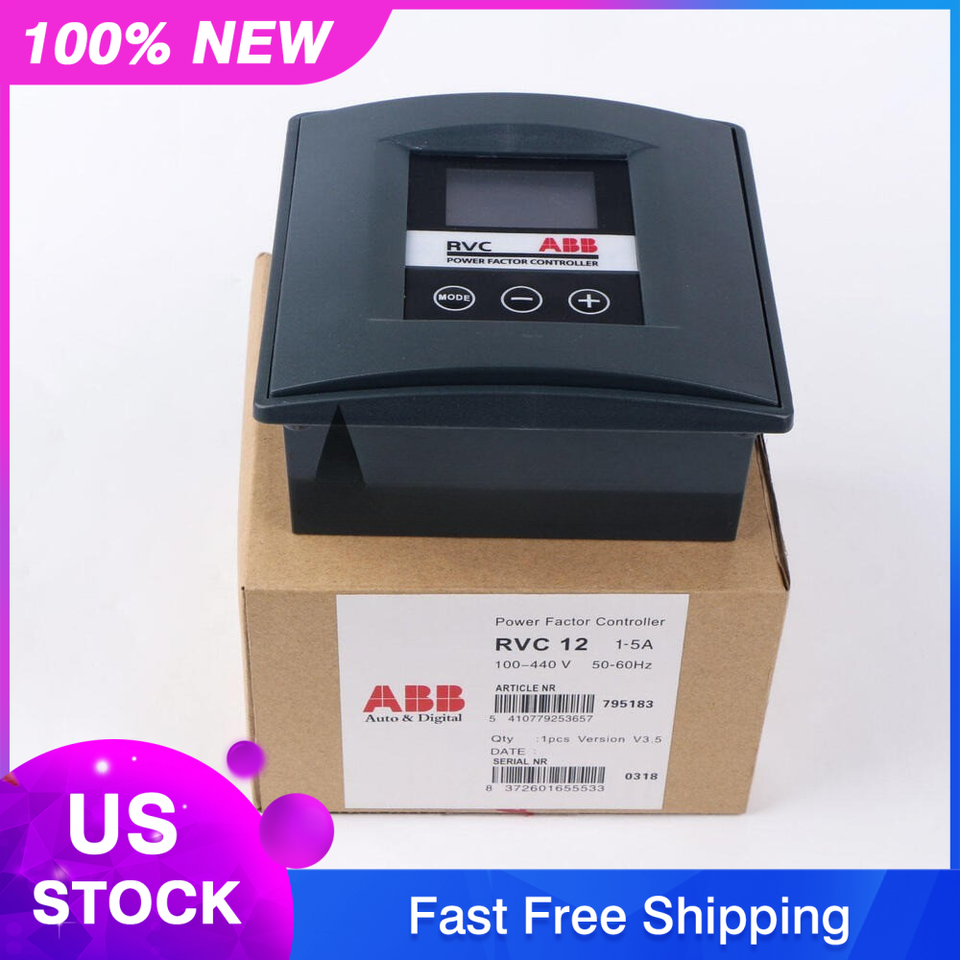 1PCS NEW ABB RVC-12 Power Factor Controller RVC 12 US Free TAX RVC-12/1 ...