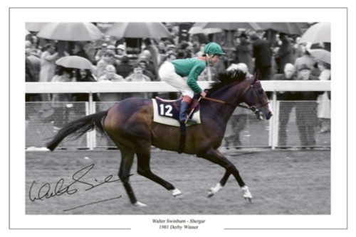 WALTER SWINBURN SHERGAR 1981 DERBY SIGNED PHOTO PRINT | eBay