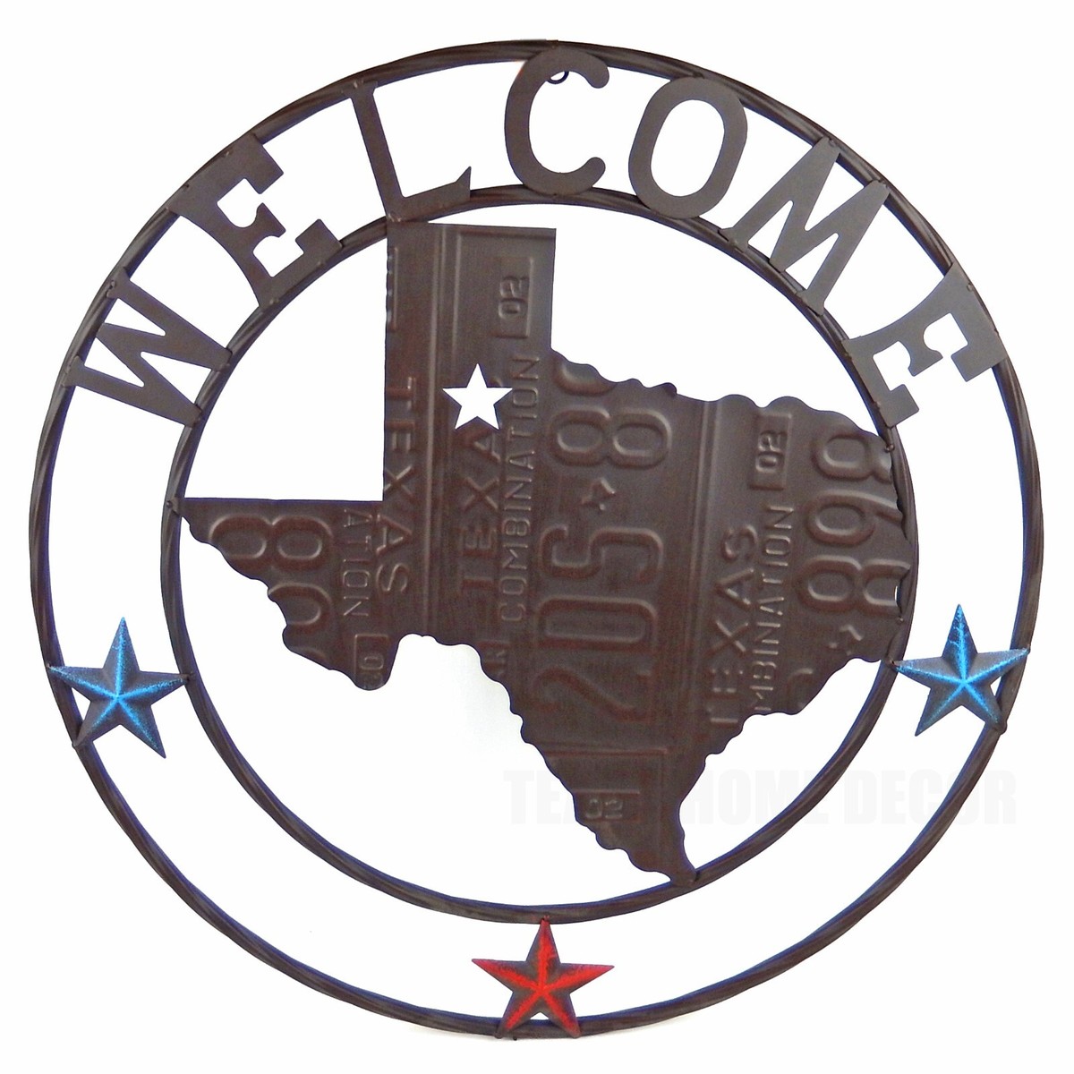 Texas Rustic Sign With Lights