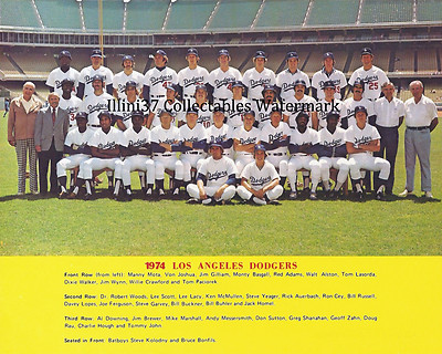 1974 LOS ANGELES LA DODGERS BASEBALL 8X10 TEAM PHOTO | eBay
